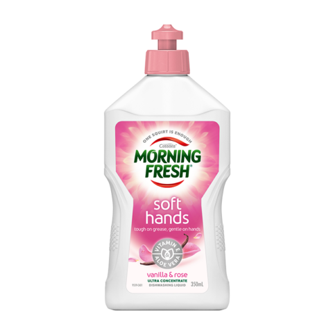 Morning Fresh Soft Hands Dishwashing Liquid Vanilla & Rose 350ml ...